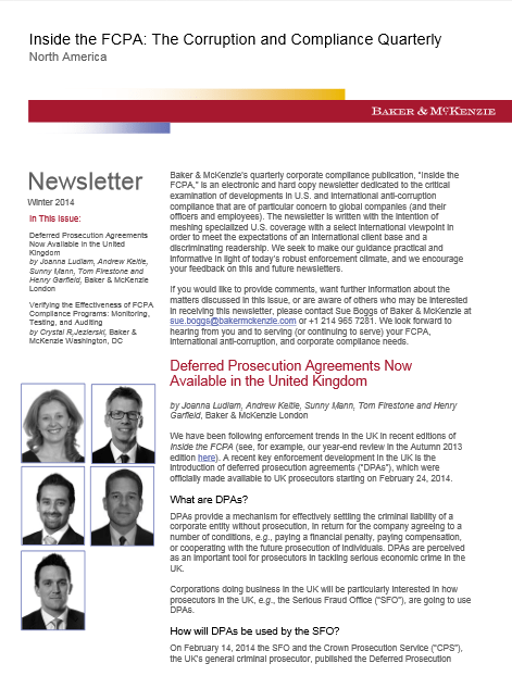 Inside the FCPA: The Corruption and Compliance Quarterly - Ethisphere ...