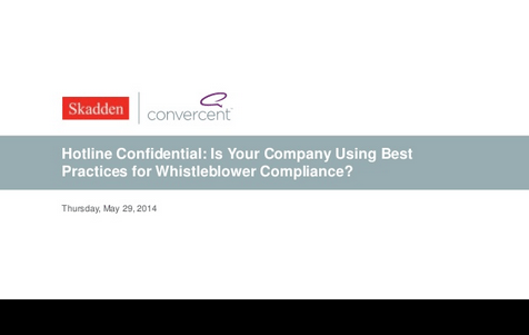 Hotline Confidential: Is Your Company Using Best Practices for ...